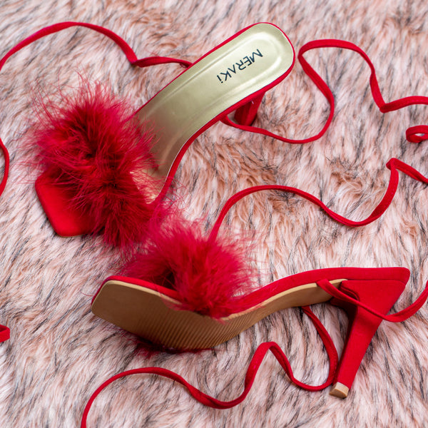 Tahiti Red Pencil Heel for women – Meraki