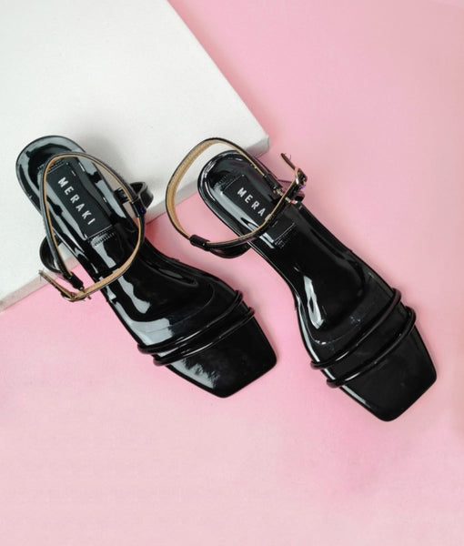 Arabelle Black Semi heel for women – Meraki
